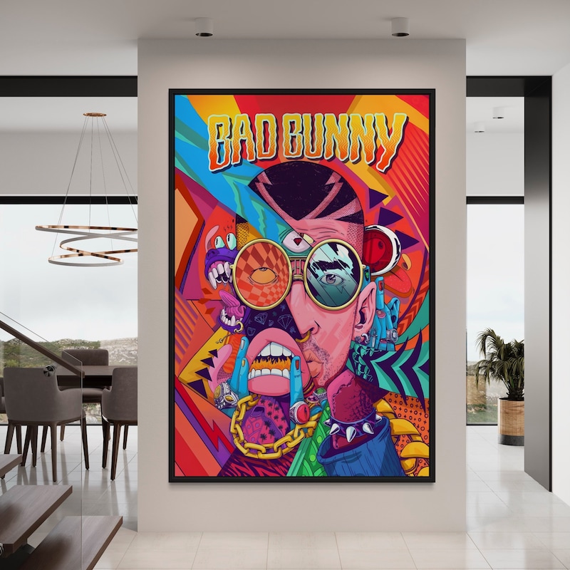 Bad Bunny Poster - Etsy