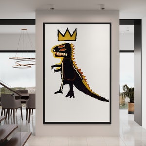 Jean Michel Basquiat Art, Dinosaur Canvas, Jean Michel Basquiat ...