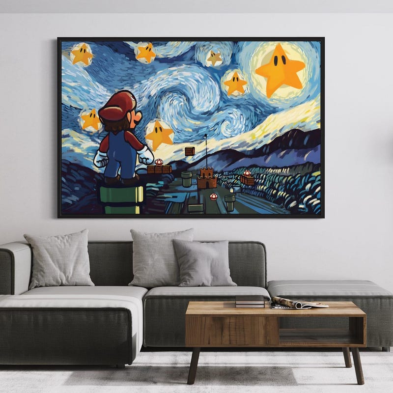Super Mario Bros Painting - Etsy