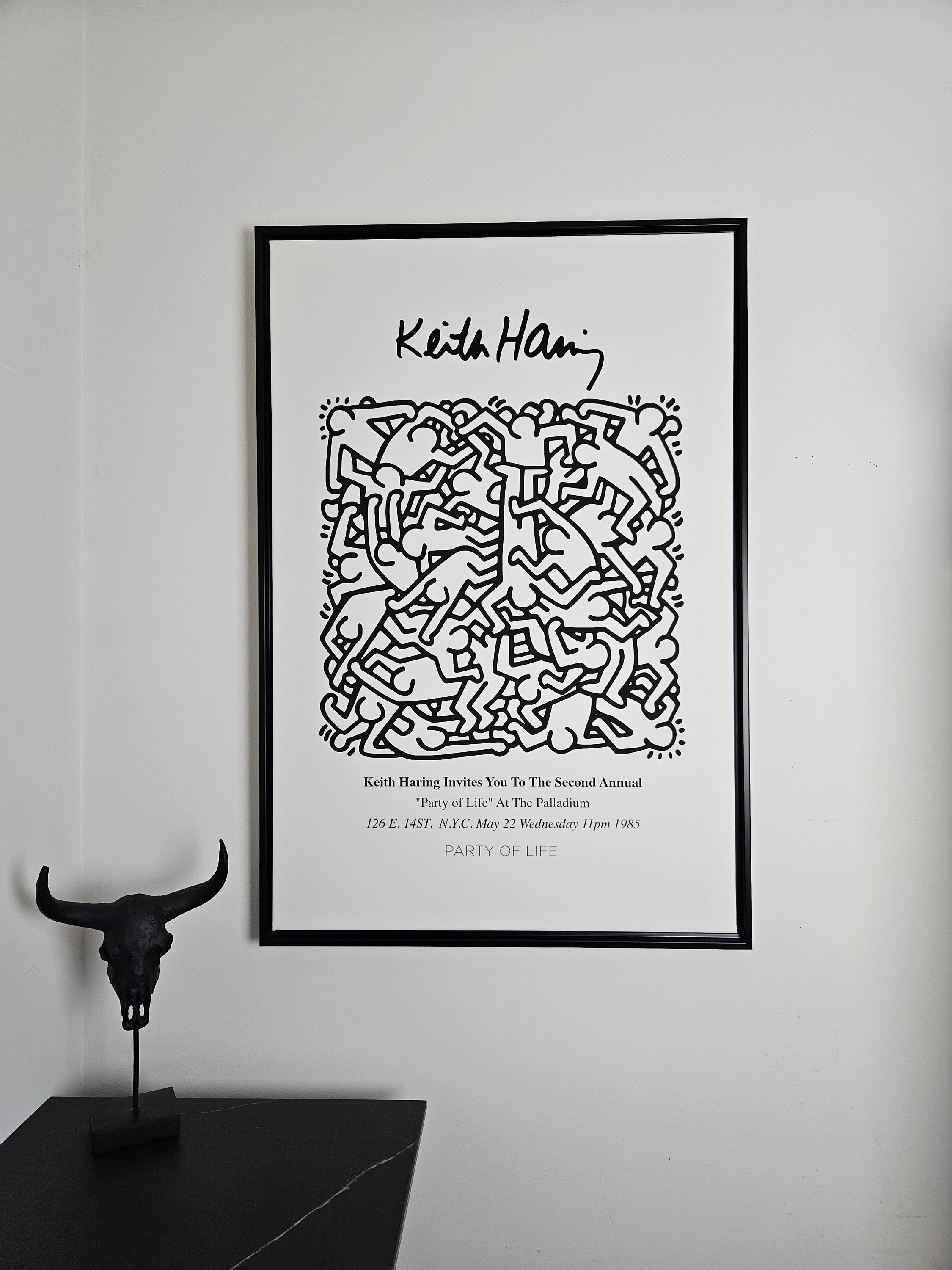 Keith Haring, Party of Life Invitation Keith Haring, Pop Art Print ...