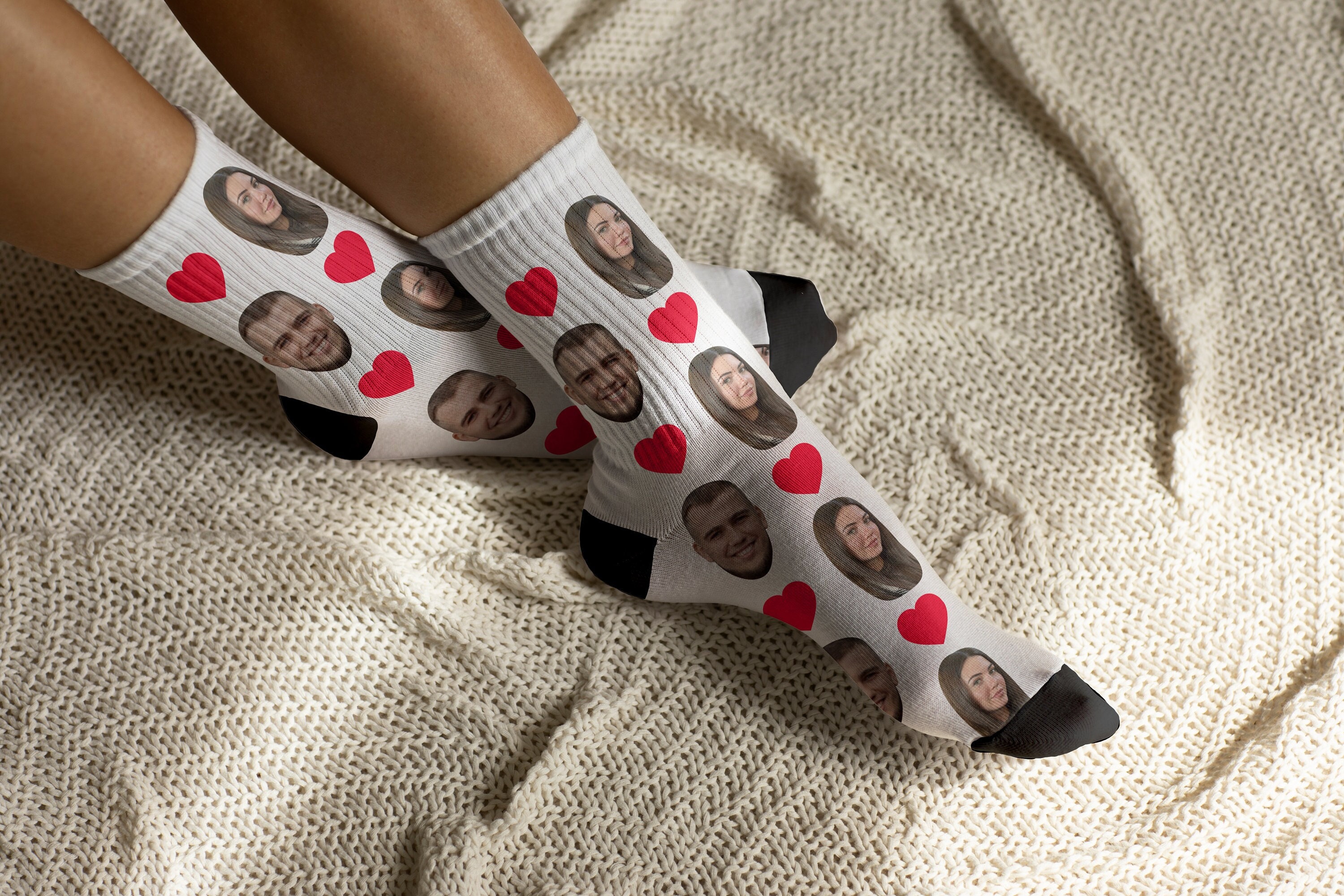 Custom Person's Face Socks, Personalized Photo Socks, Funny Socks ...