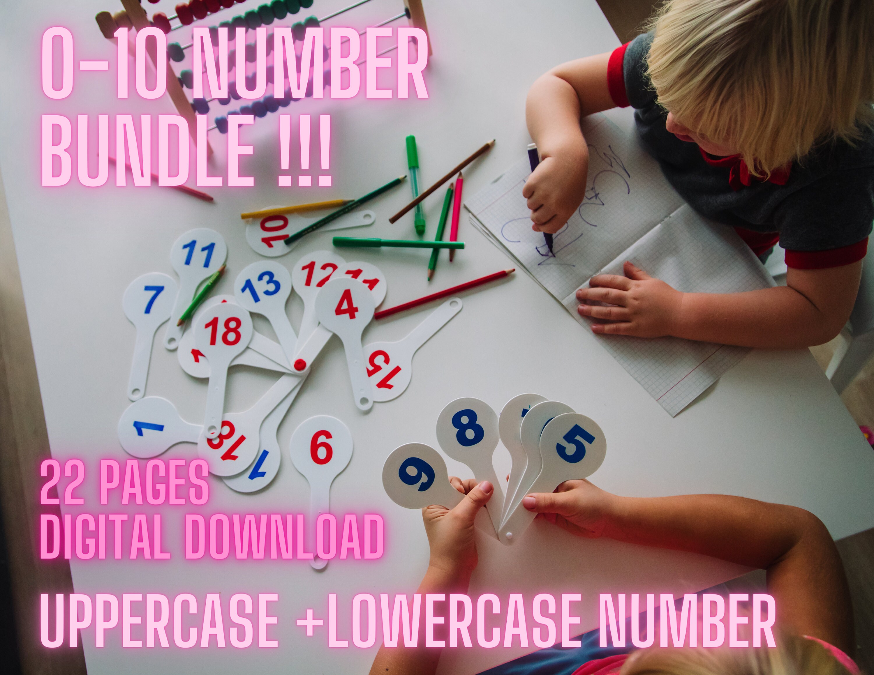 Number Tracing Page BUNDLE! Handwriting, Homeschool, Kindergarten ...