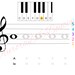 Kid Music Note Learning Worksheet, Treble Clef, CDEFGAB, Simple Easy ...