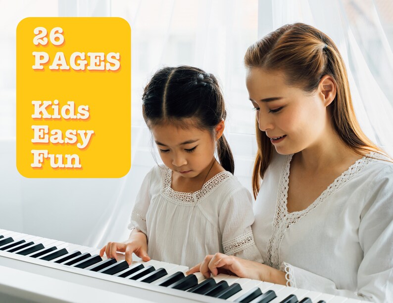 Kid Music Note Learning Worksheet, Treble Clef, CDEFGAB, Simple Easy ...