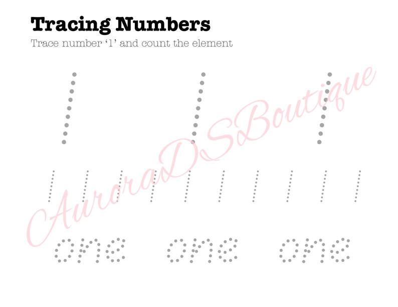 Number Tracing Page BUNDLE Handwriting, Homeschool, Kindergarten ...