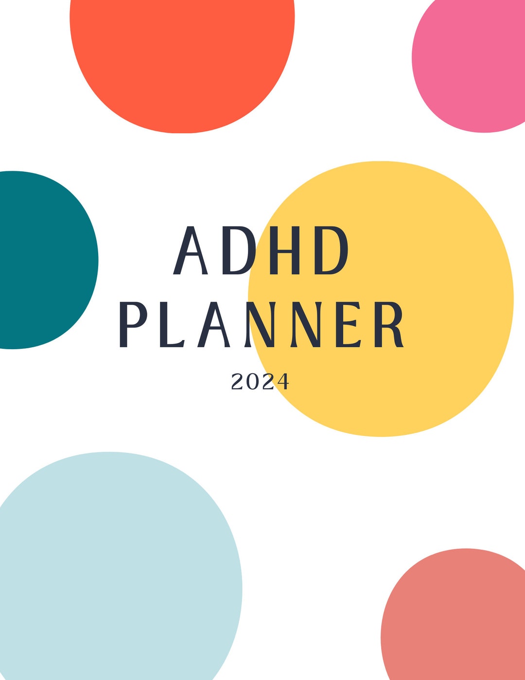 ADHD Planner, ADHD Journal, Printable, Use in Canva, 41 Pages - Etsy