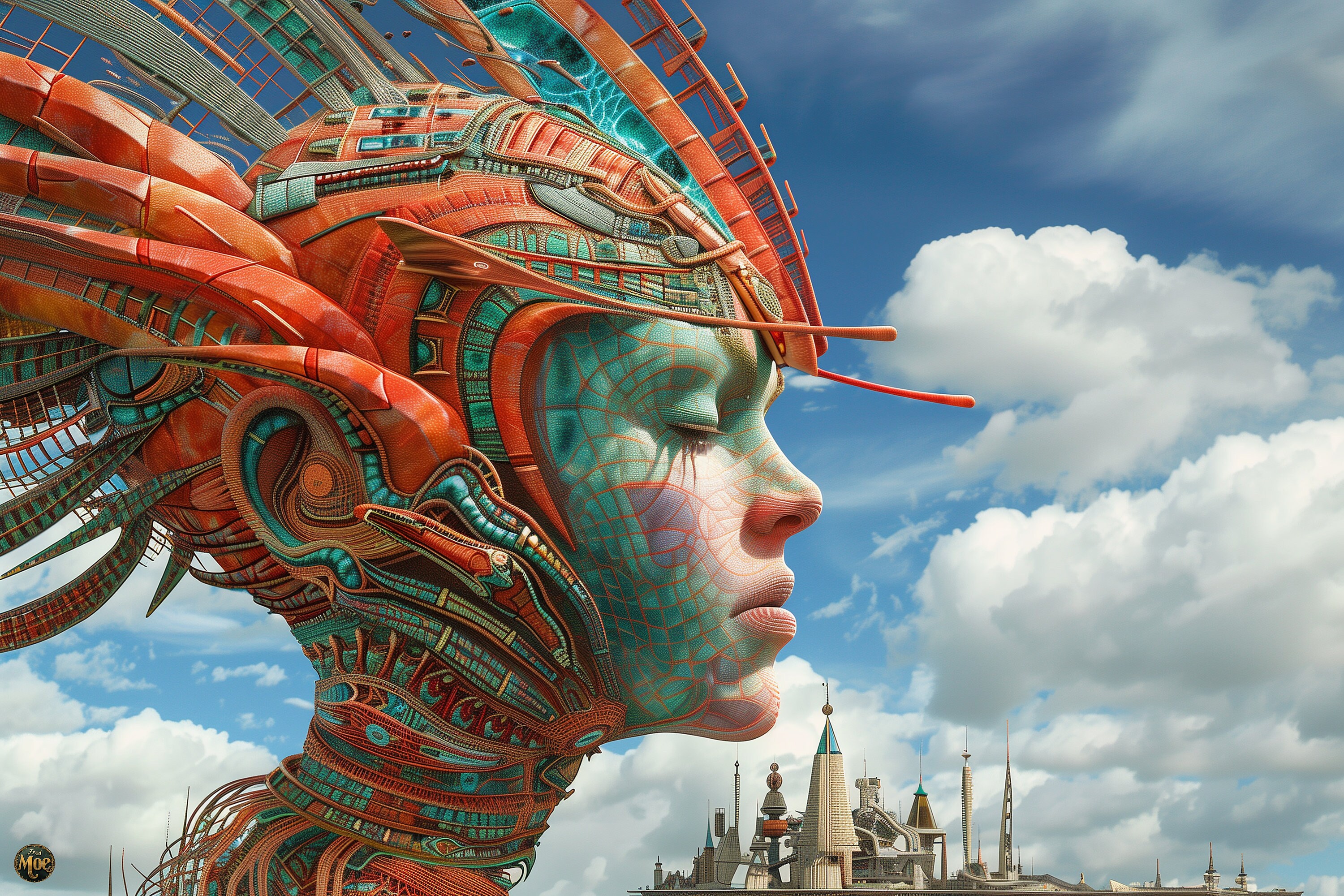 Vision of the Future, Digital Art, AI Art, AI Generated Art, Computer ...