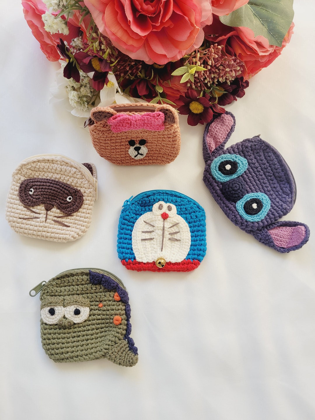 Crochet Coin Purse, Amigurumi Coin Purse, Handmade Coin Purse, Gift for ...