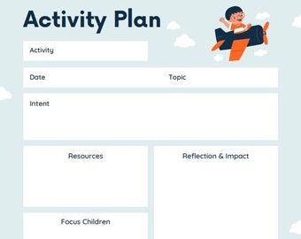 EYFS Activity Plan - Etsy UK