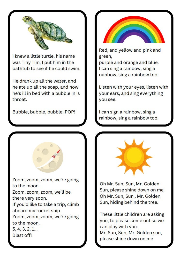 Nursery Rhymes Pack - Etsy