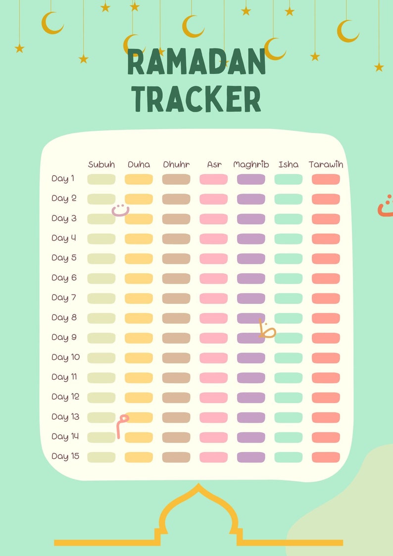 Ramadan Tracker - Etsy