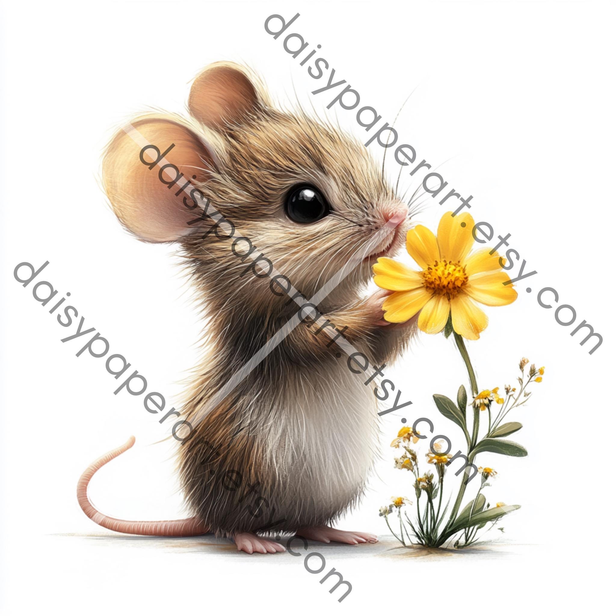 12 Mice Clip Art Images Printable Jpgs Downloadable Buttercup Mouse ...