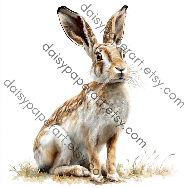 12 Hare Clip Art Images Printable Jpgs Downloadable Hare Images ...