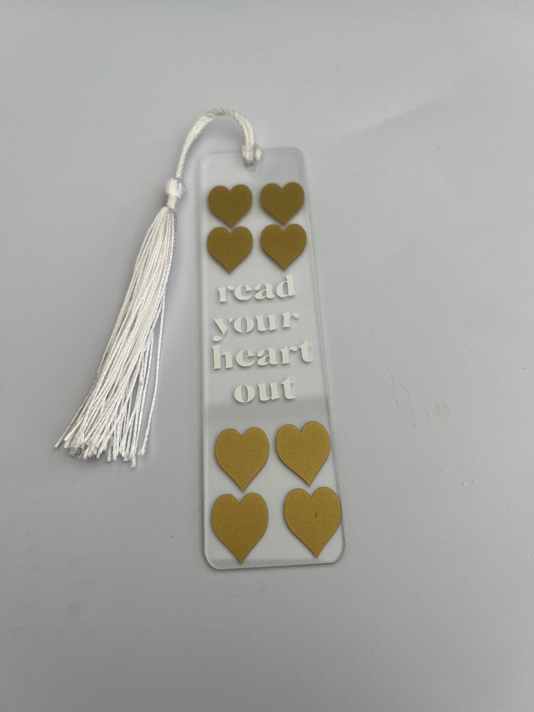 Acrylic Bookmark, Read Your Heart Out. - Etsy