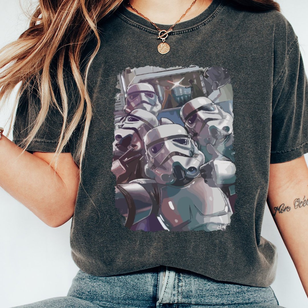 Star Wars Stormtroopers Kenobi Vader Selfie, Funny Graphic Tee, Family ...
