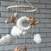 Boucle Moon and Stars Baby Mobile, White Boucle Mobile, Boucle Mobile ...