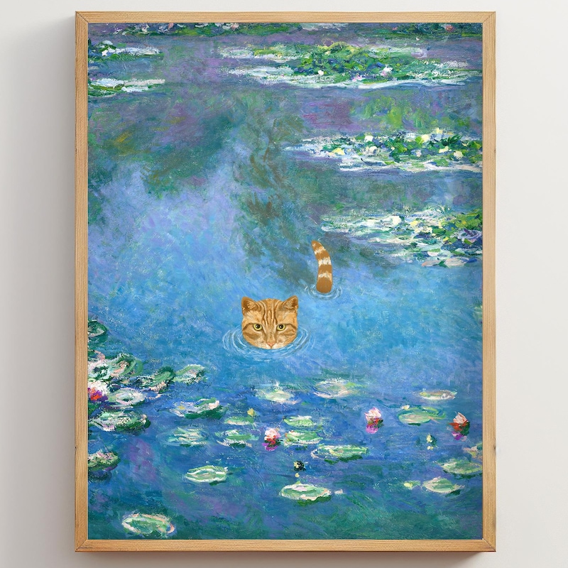Orange Cat in Famous Art - Etsy