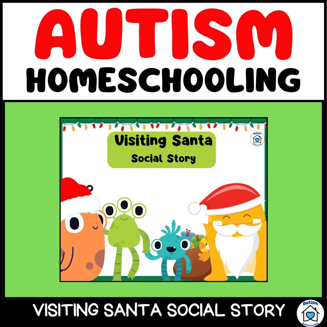 Visiting Santa Social Story | Autism Holiday Prep (digital Download) - Etsy
