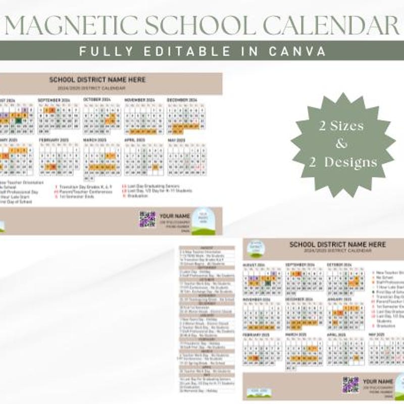 Editable Calendar - Etsy