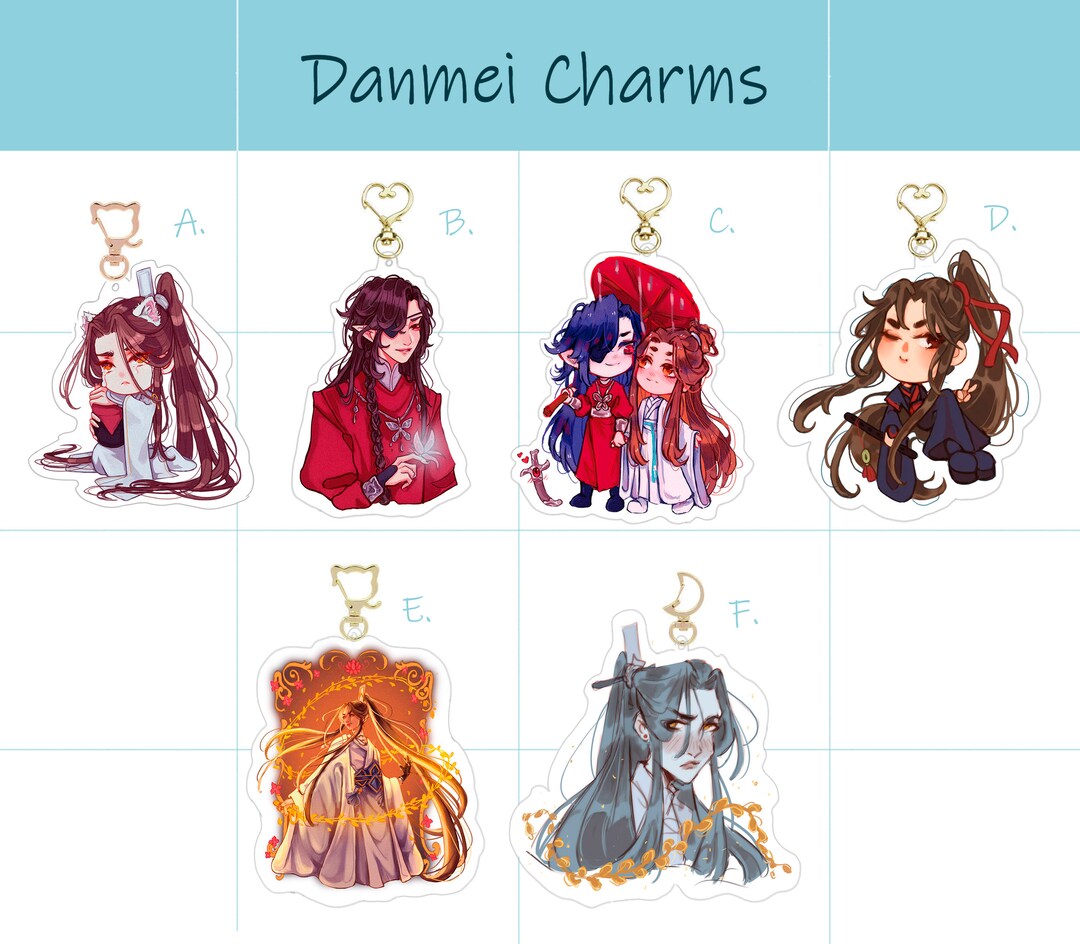 Danmei Keychains, Hualian, Erha/2ha, Mdzs Keychains - Etsy