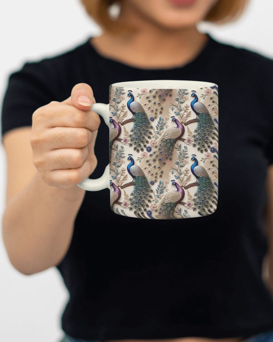 Peacocks Seamless Pattern - Etsy