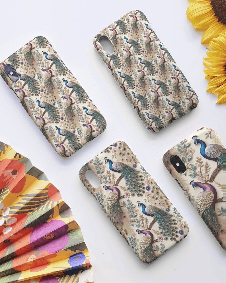 Peacocks Seamless Pattern - Etsy