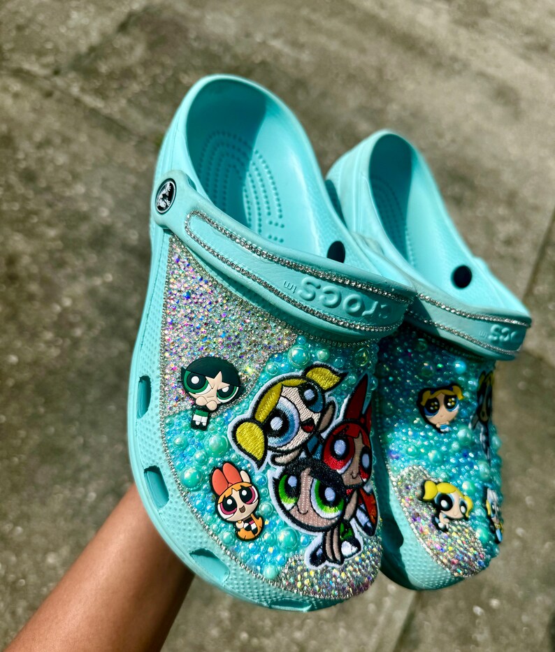 Powerpuff Girls Crocs bubbles - Etsy