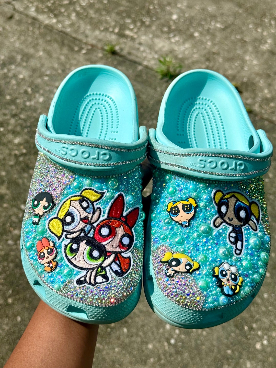 Powerpuff Girls Crocs bubbles - Etsy