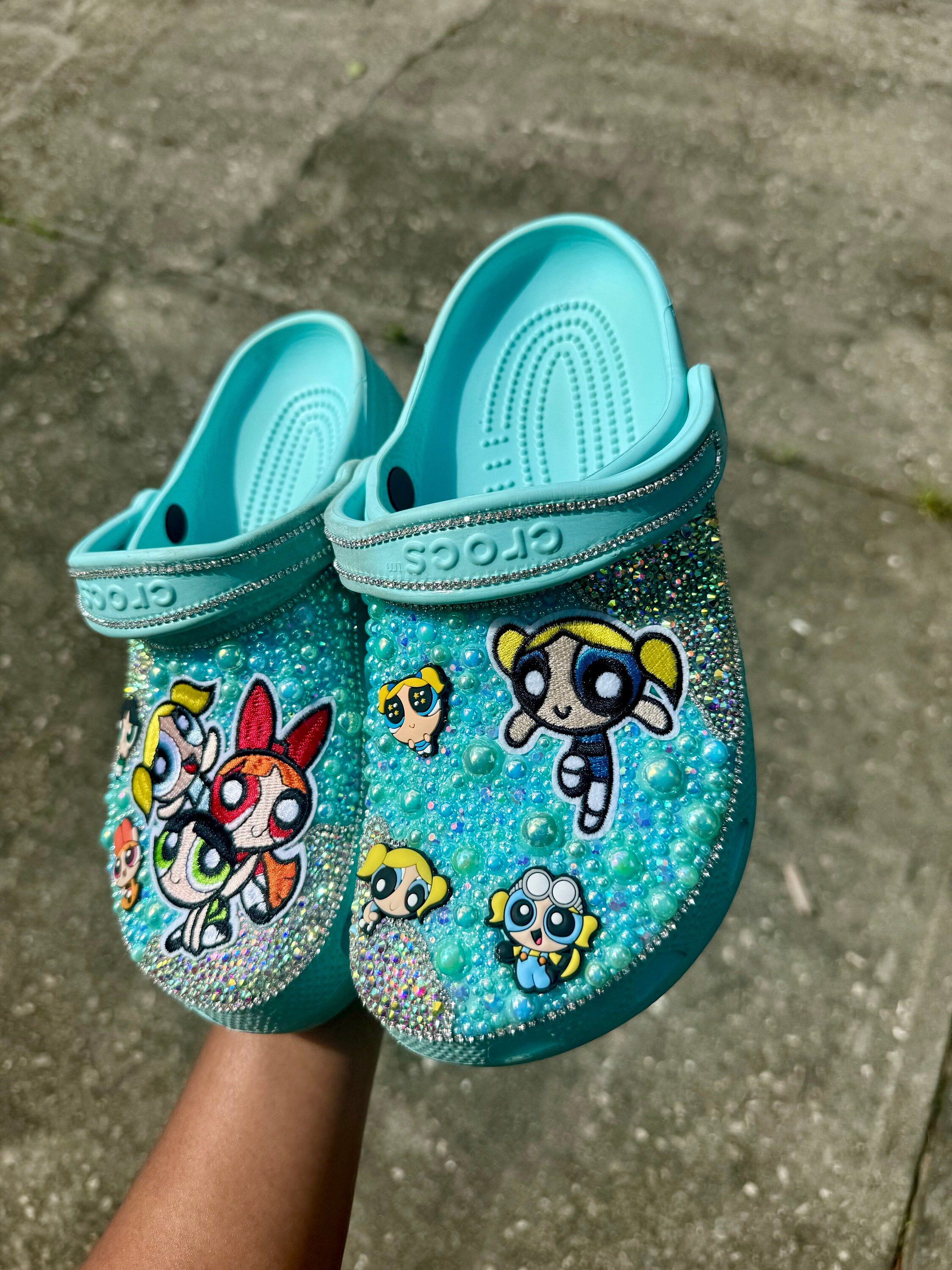Powerpuff Girls Crocs bubbles - Etsy