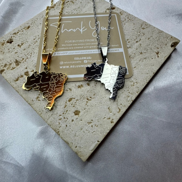 Brazil Necklace - Etsy