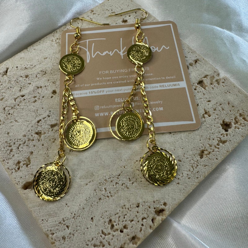 Coin Earrings - Etsy