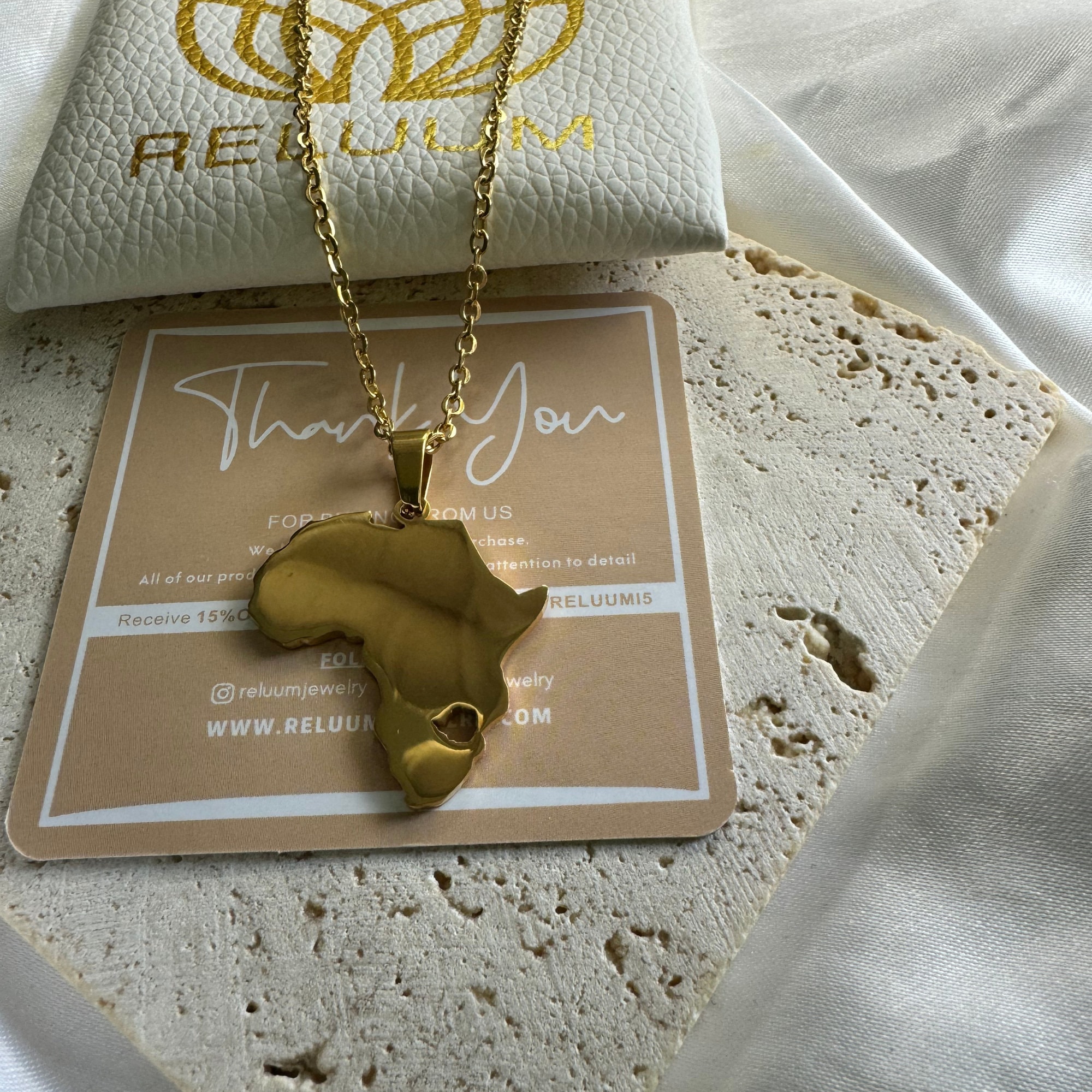 Africa Map Outline Pendant Necklace Zimbabwe Map Charm Necklace African ...