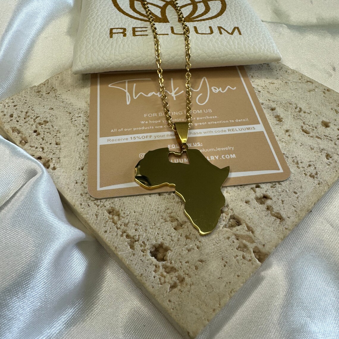 Africa Map Outline Pendant Necklace Libya Map Charm Necklace African ...