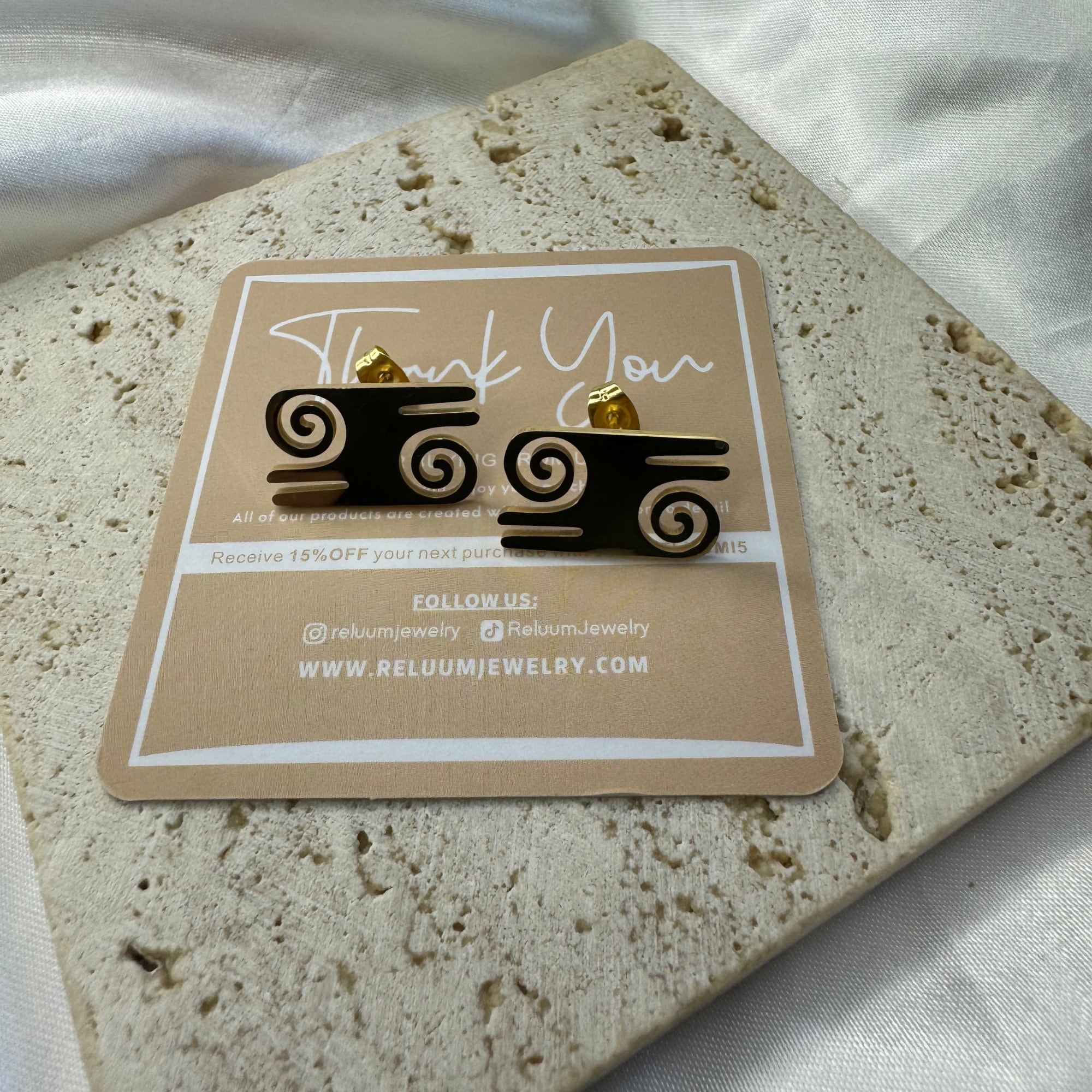 Adinkra Gyawu Atiko Symbol Stud Earrings african Culture Jewelry ...