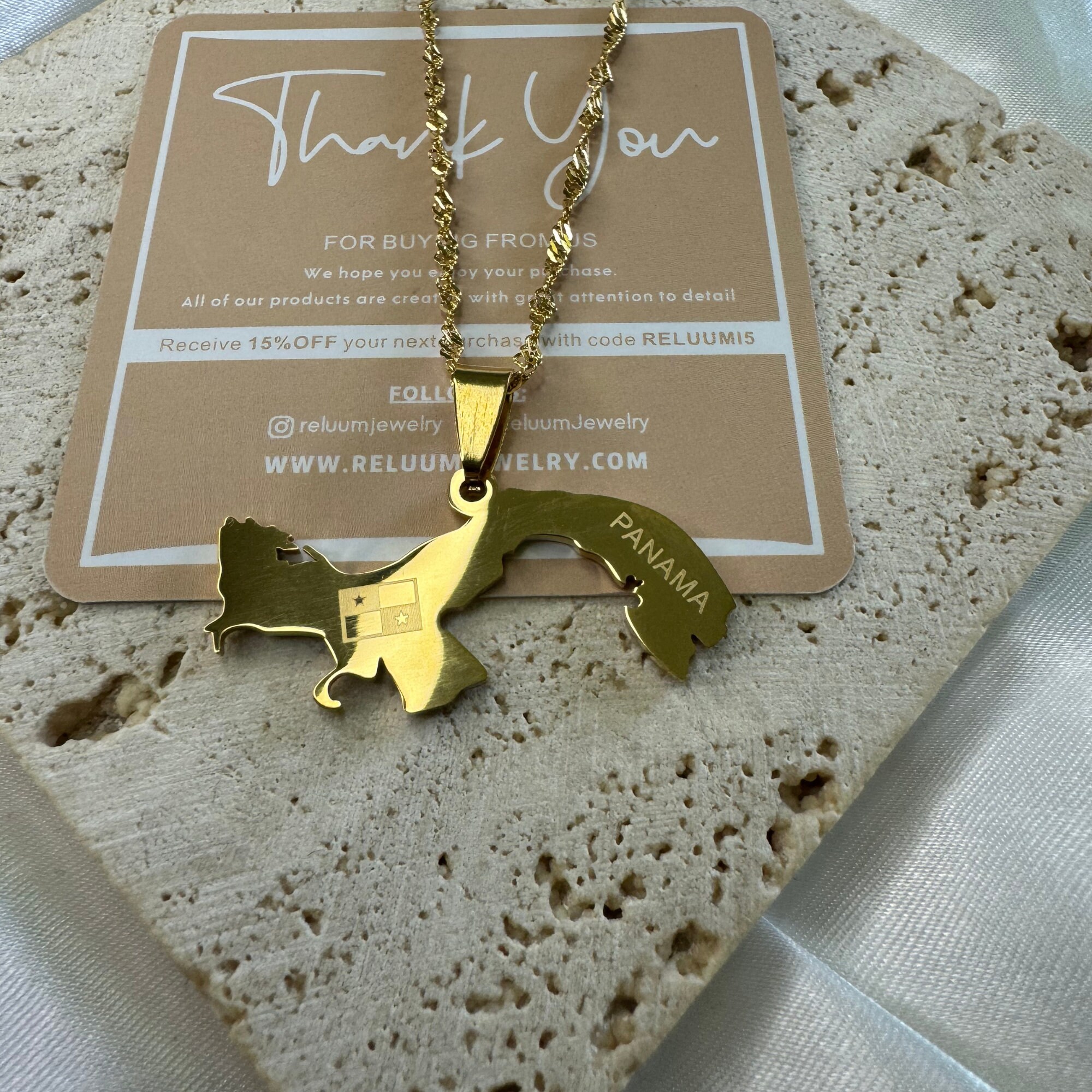 Panama Map Outline Pendant Necklace flag of Panama Charm Necklace north ...