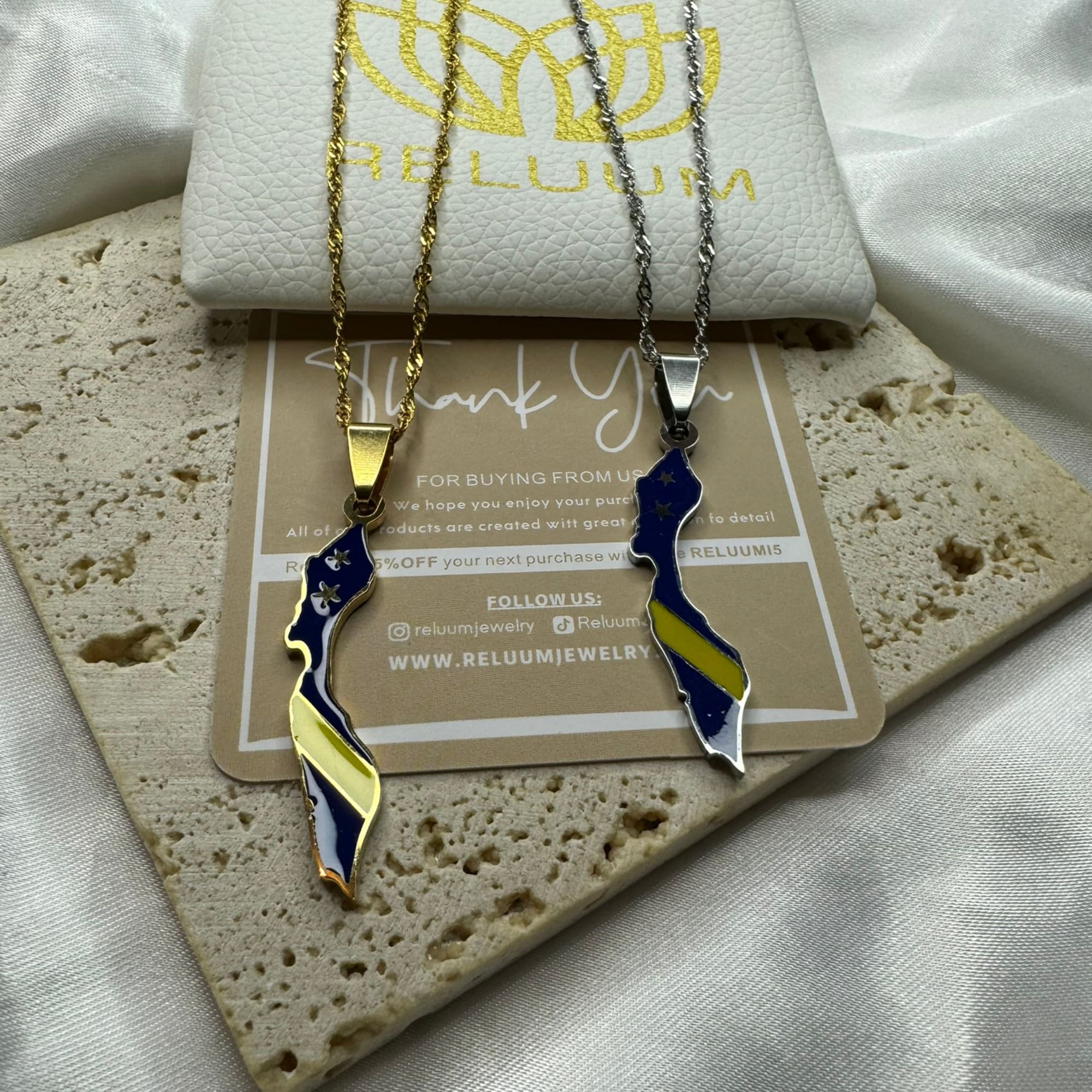 Curacao Map Outline Pendant Necklace curacao Flag Charm Necklace 18K ...