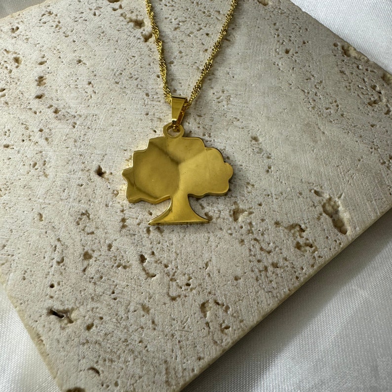 Sycamore Oromo Tree Pendant Necklace oromo Culture Jewelry 18K Gold ...