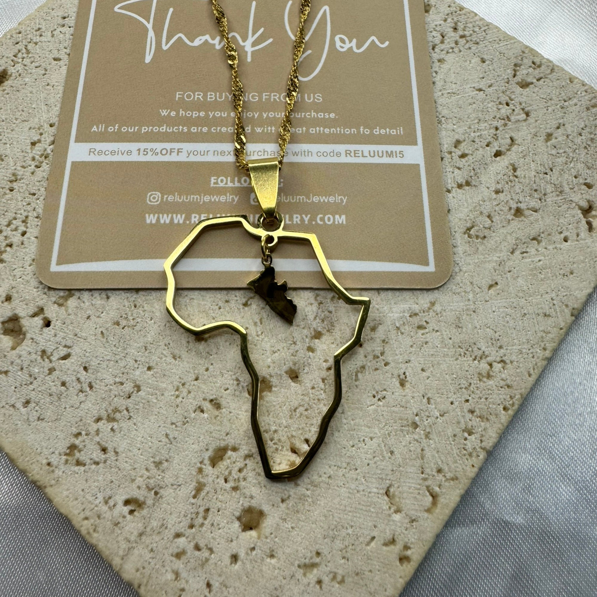 Africa Map Outline Pendant Necklace africa Map With Liberia Small Map ...