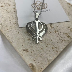 Sikh Khanda Charm Necklace sikh Cultural Jewelry Sikhism Khanda Pendant ...