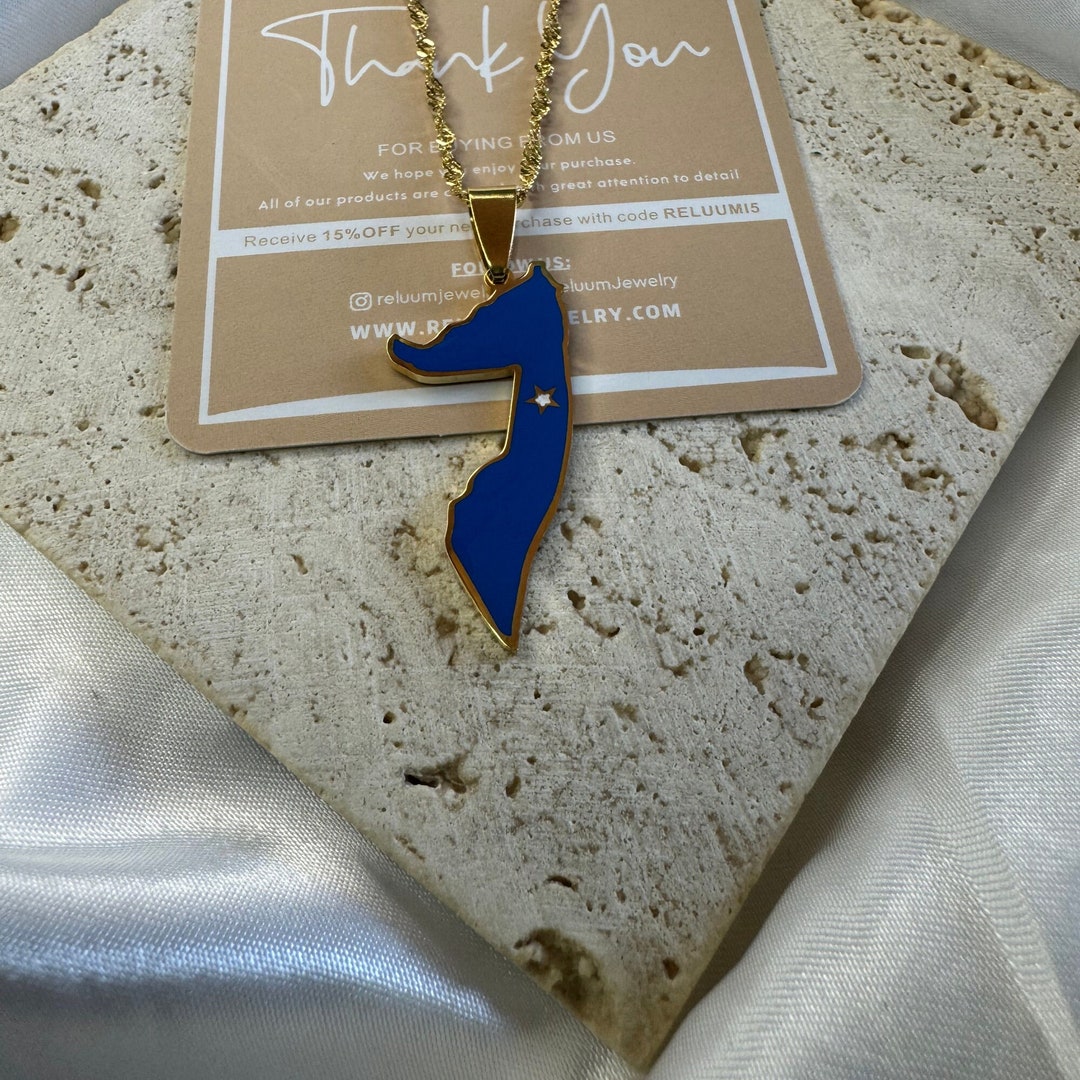 Somalia Map Outline Pendant Necklace Somalia Flag Charm Necklace ...