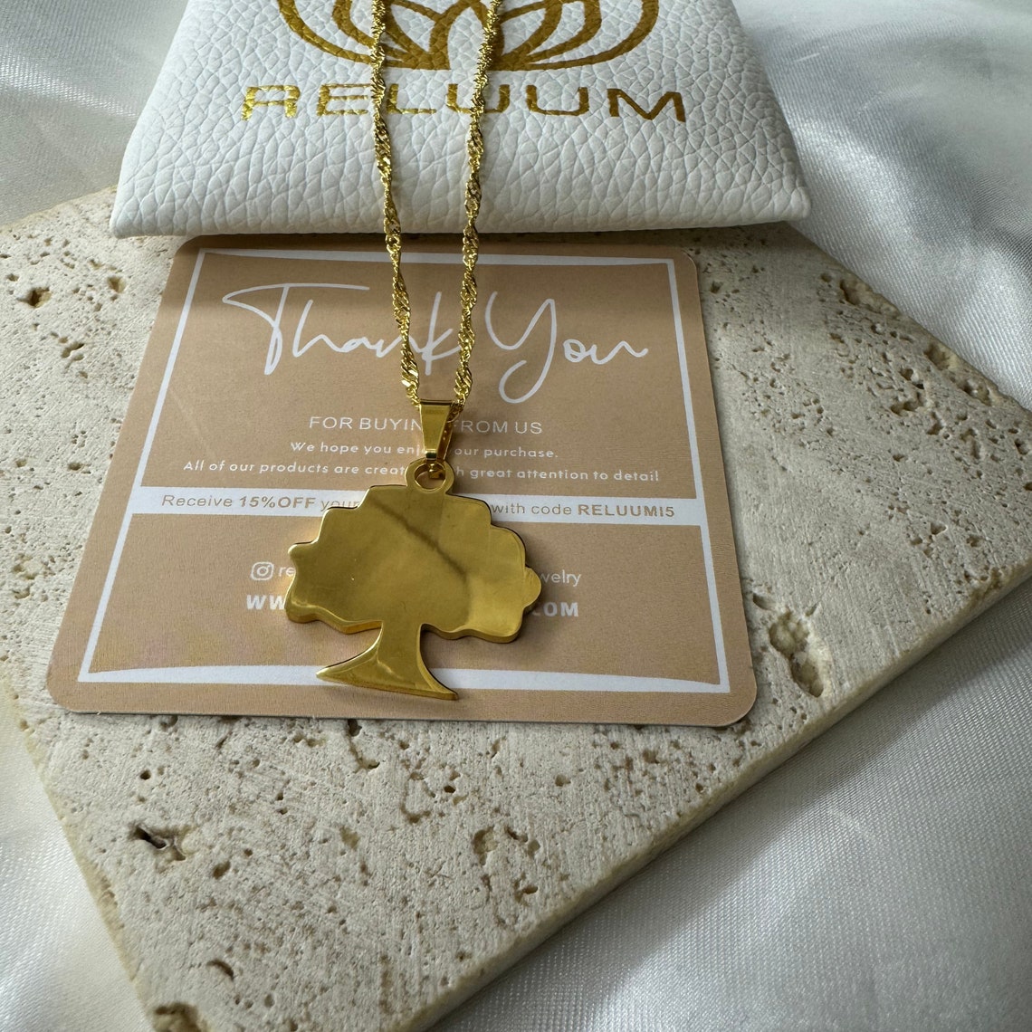 Sycamore Oromo Tree Pendant Necklace oromo Culture Jewelry 18K Gold ...