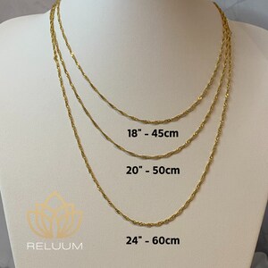 18K Gold Plated Small Zimbabwe Map Charm & Chain Big Africa Map Outline ...