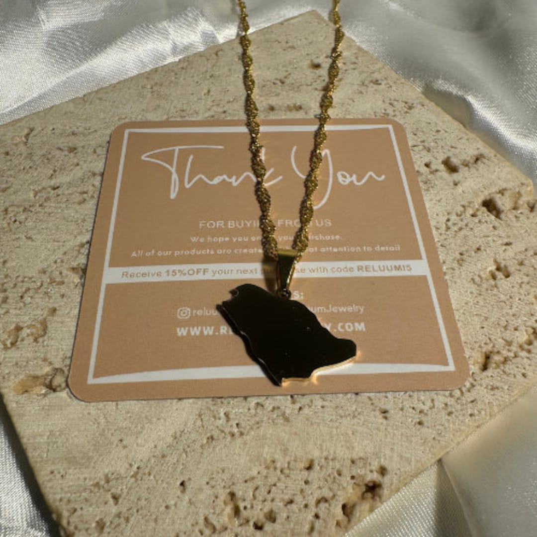 Small Saudi Arabia Map Pendant Necklace saudi Arabia Map Charm Necklace ...