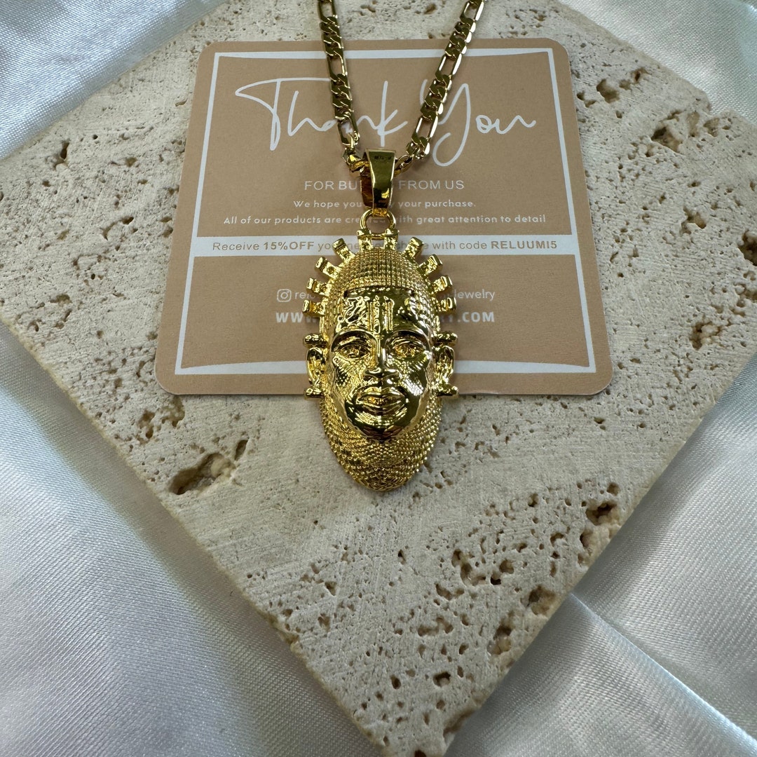 Queen Mother Idia Pendant Necklace mother Idia of Benin Charm Necklace ...