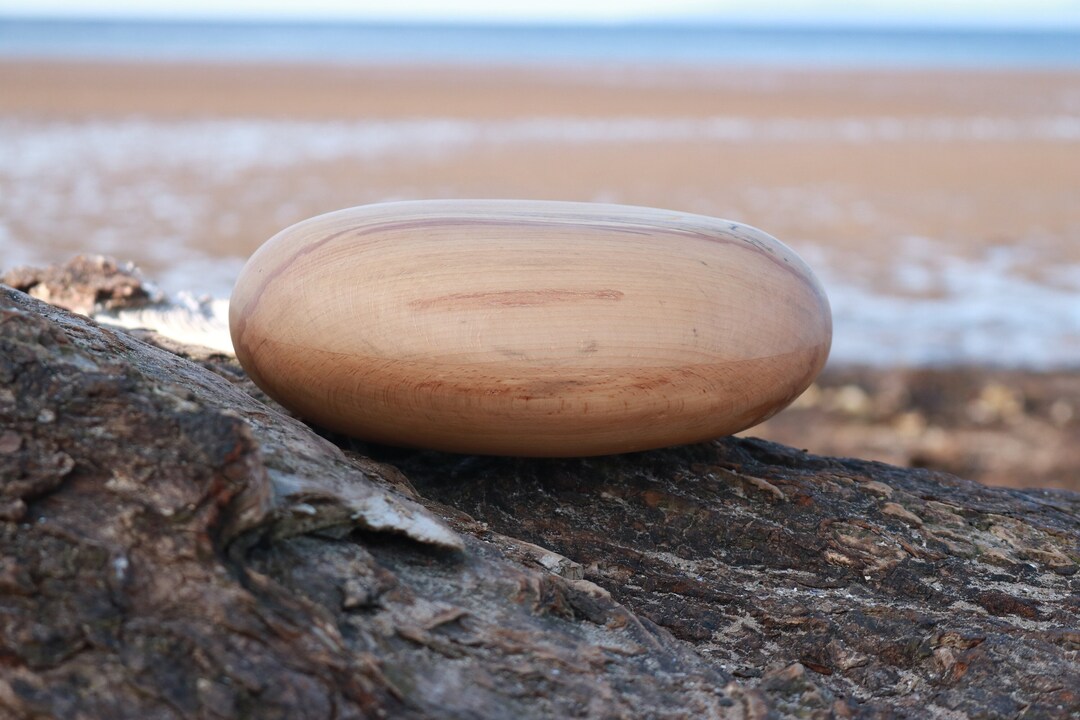 Pebble Urn - Wooden Urn for Ashes - Etsy