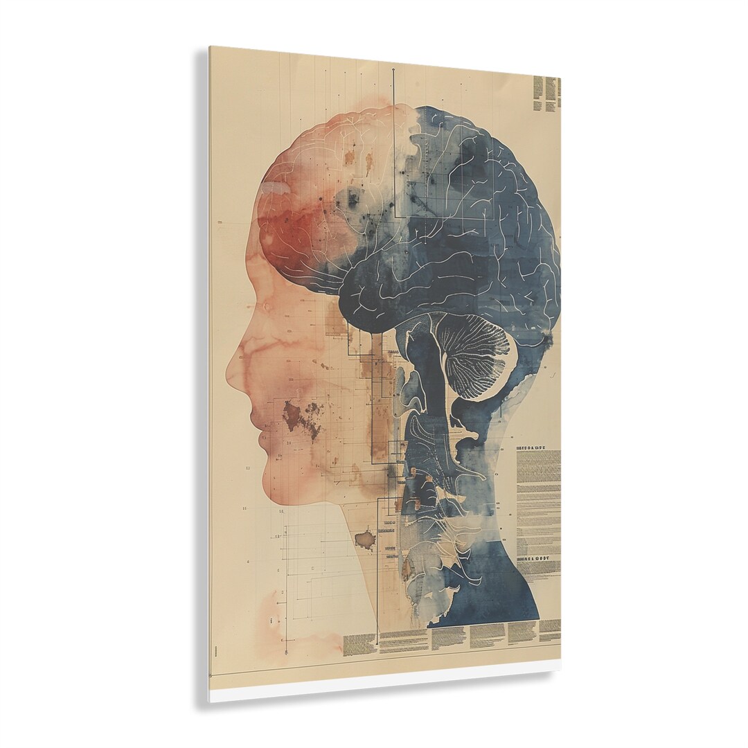 Neuronal Network Map: Brain Scan Poster, Neural Nexus, Neuroscience ...