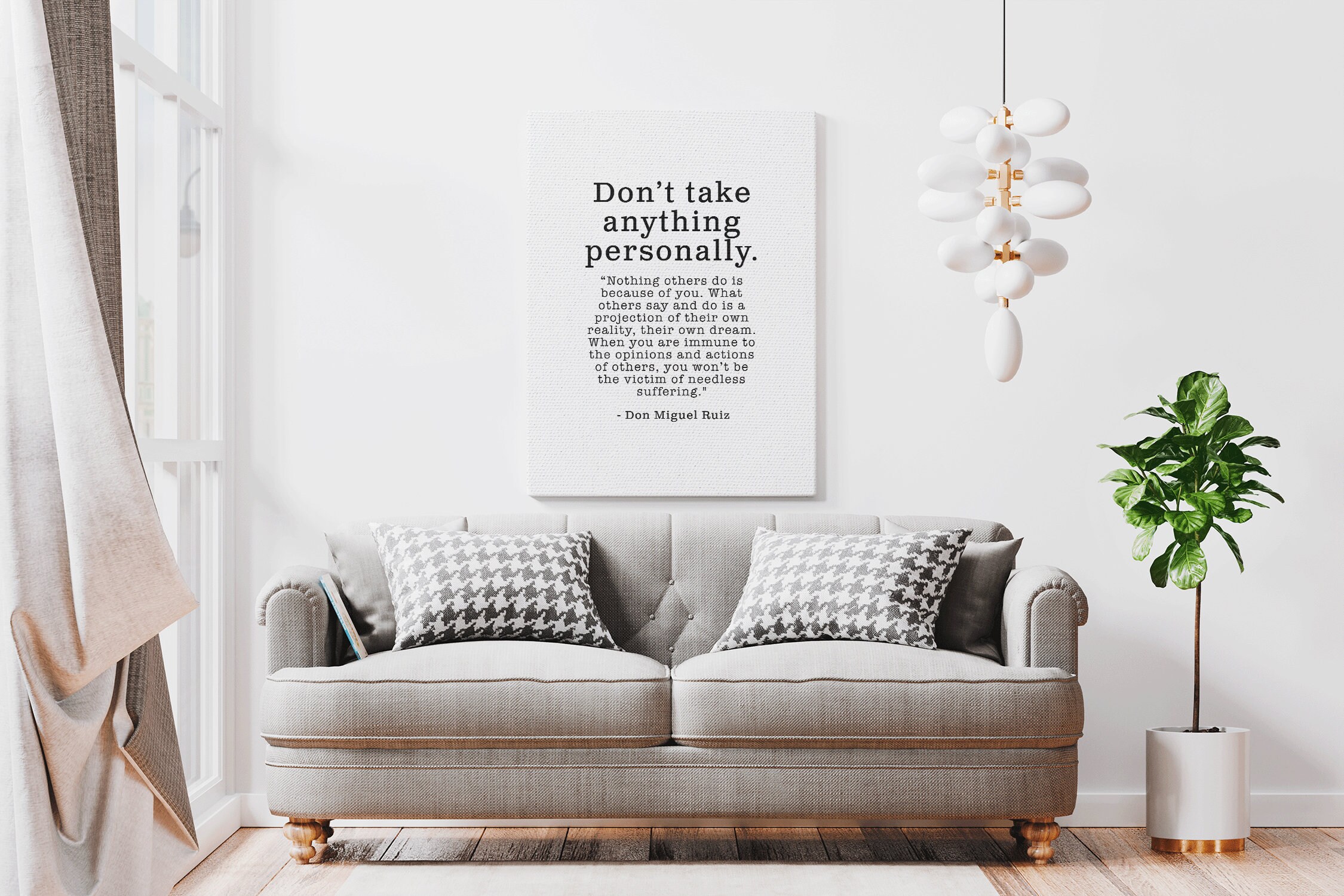 Don Miguel Ruiz Quote Poster, Typography Art, the Four Agreements Wall ...