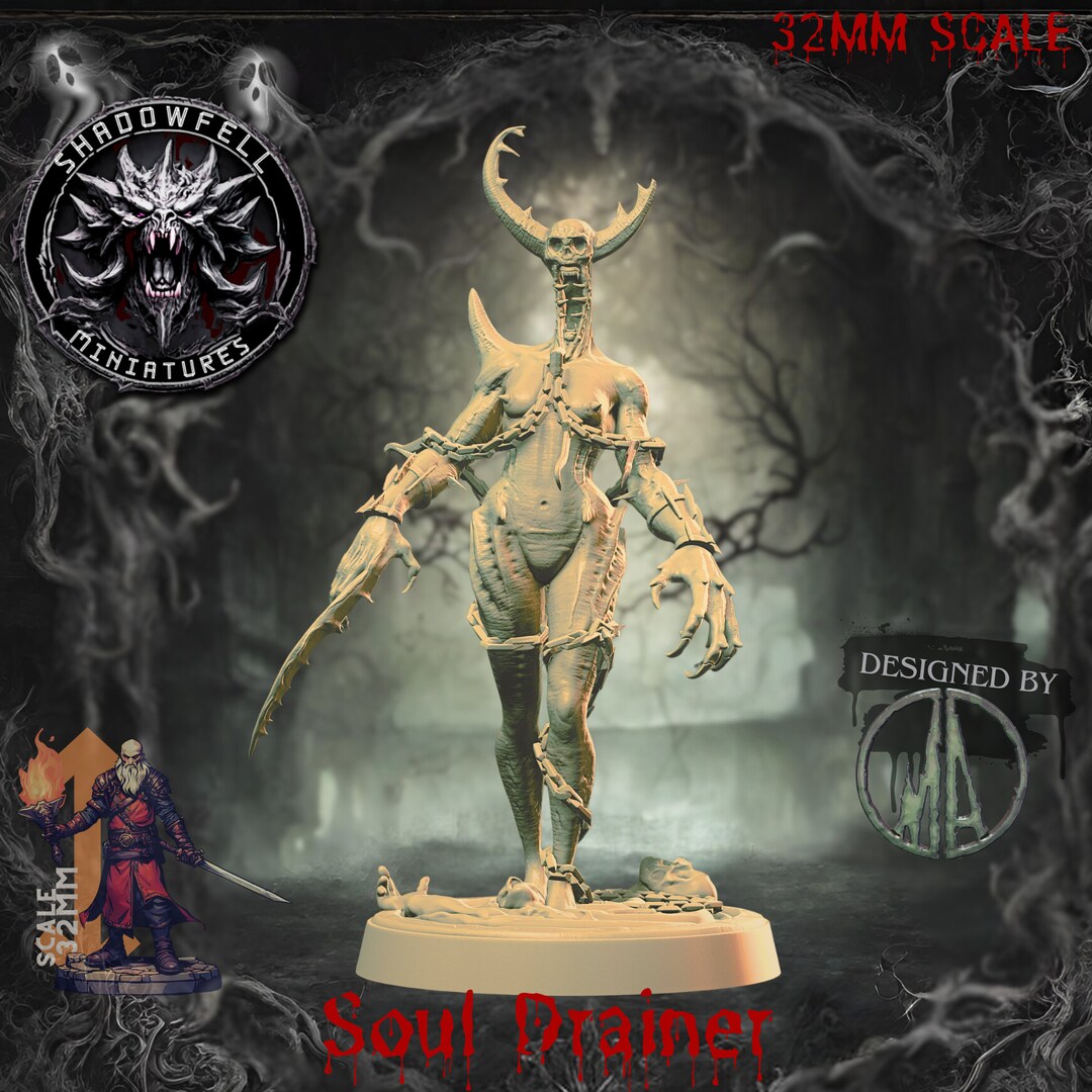 Soul Drainer Dnd Miniature Soul Drainer, Scary Creature, Underworld ...