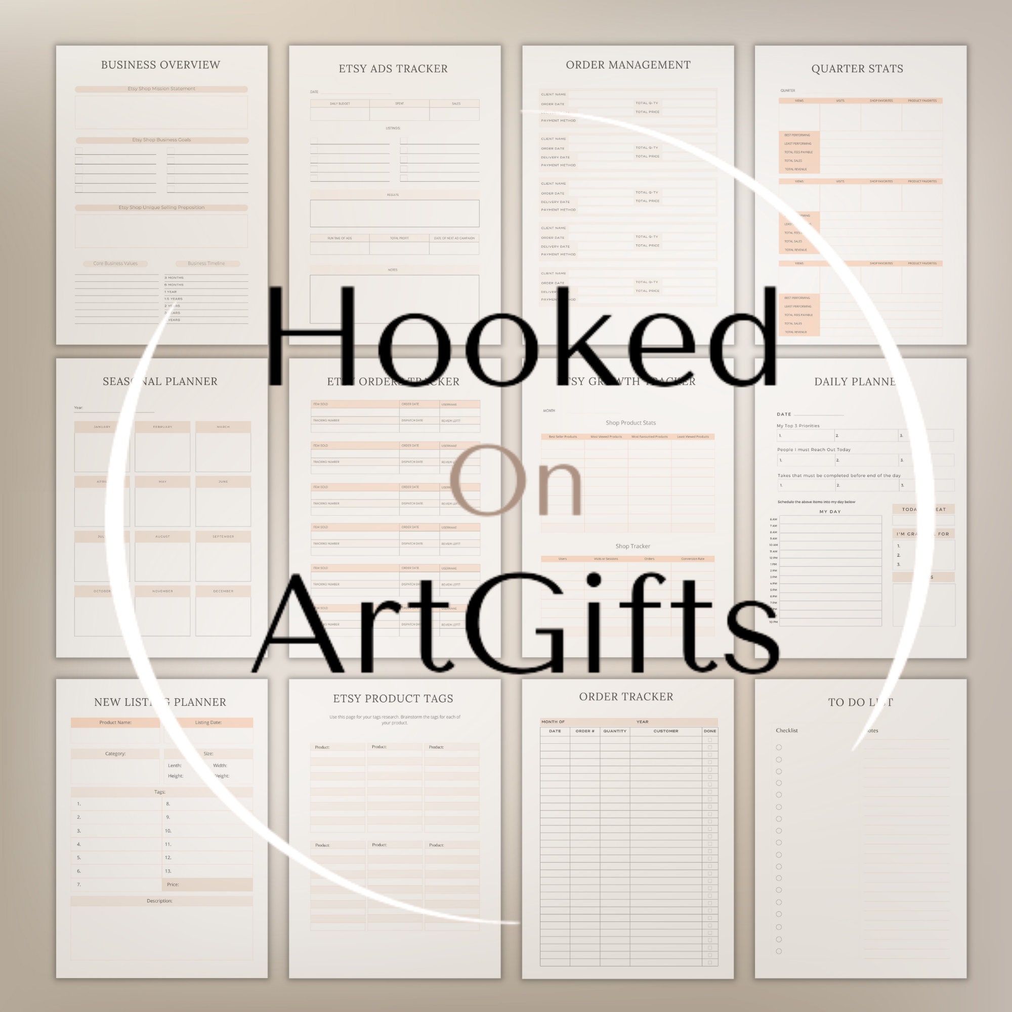 Etsy Shop Planner Printable | Digital Business Planner | Sell on Etsy ...