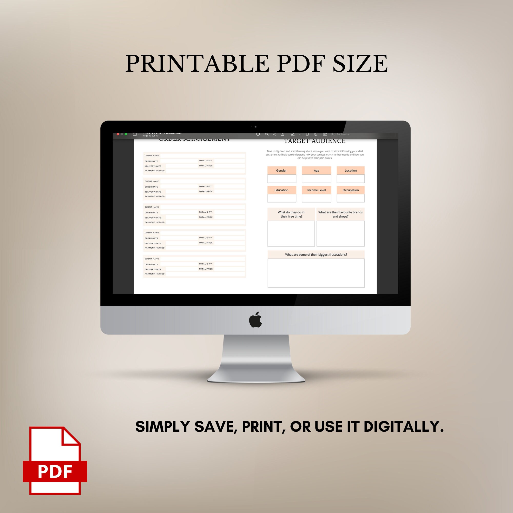 Etsy Shop Planner Printable | Digital Business Planner | Sell on Etsy ...